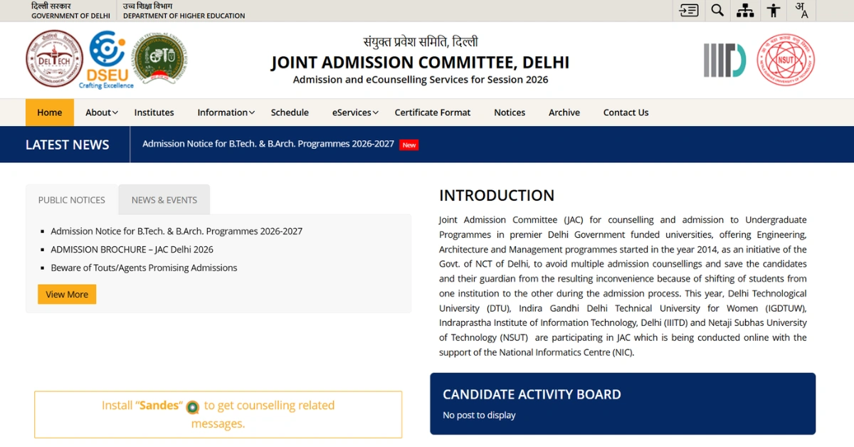 JAC Delhi Counselling 2026 Open — DTU NSUT IIIT-D Guide